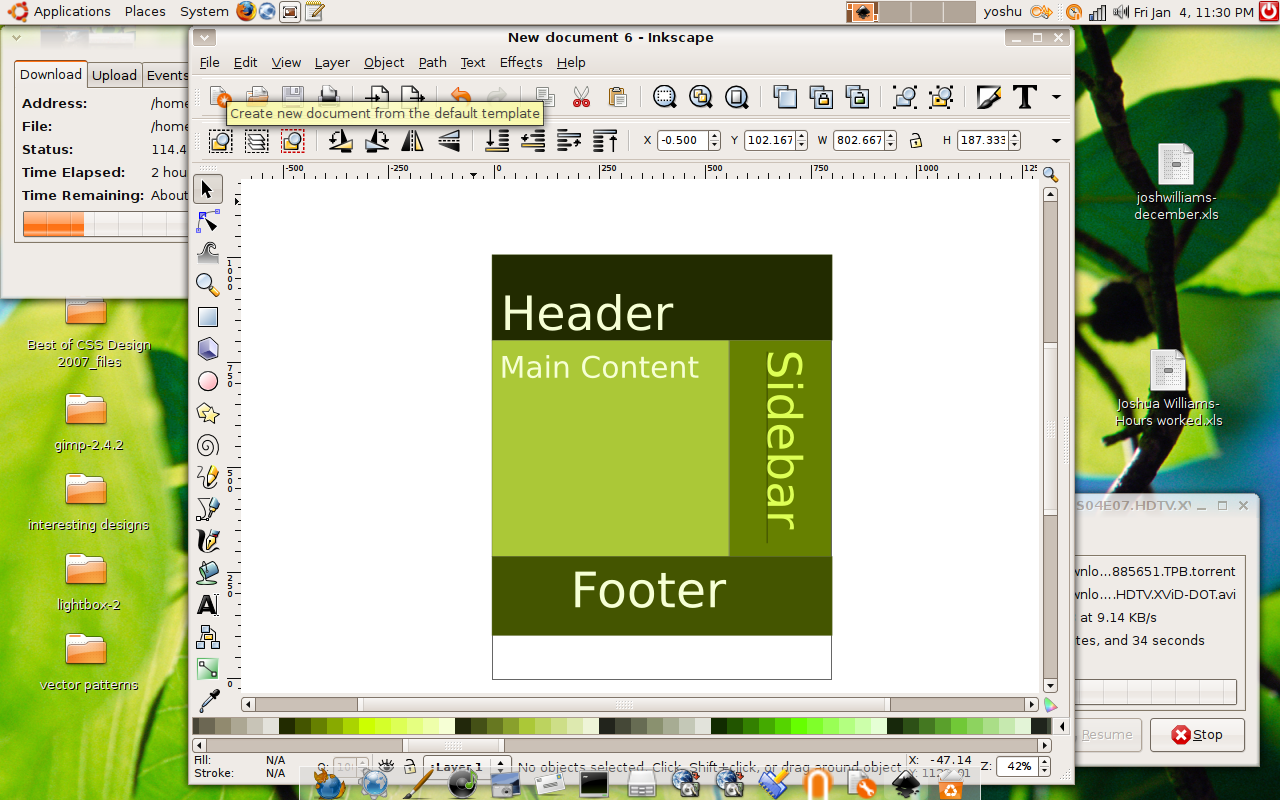 Basic web page layout – Tucson Labs